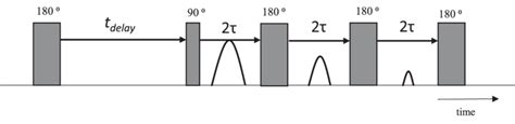 T 1 T 2 Nmr Pulse Sequence The Thin And Thick Vertical Bars Represent Download Scientific