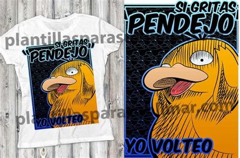 Psyduck Vector Pokemon Si Gritas Plantillas Para Sublimar