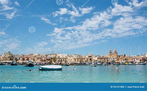 Marsaxlokk Bay In Malta Editorial Image Image Of Buoy 92137380