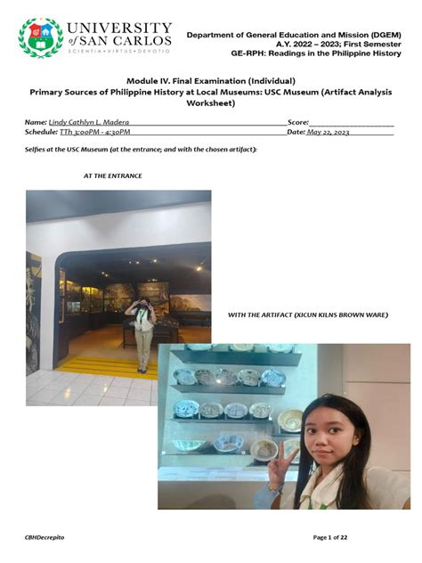 module iv final examination individual primary sources of philippine