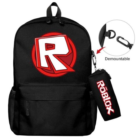 Dynablocks Roblox กระเป๋าเป้ผ้าใบสะพายหลังลายการ์ตูนสําหรับเด็กผู้ชาย