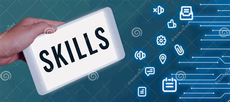 Text Caption Presenting Skills Word For Ability To Carry Task With