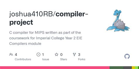 Github Joshua410rbcompiler Project C Compiler For Mips Written As