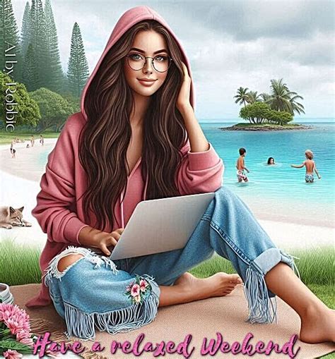 Have A Relaxing Weekend In Glitter Text