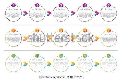 Infographic Label Template Five Step Icons Stock Vector Royalty Free Shutterstock