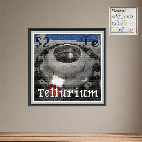Tellurium Nustar Detector Cross Stitch Pattern Tellurium Periodic