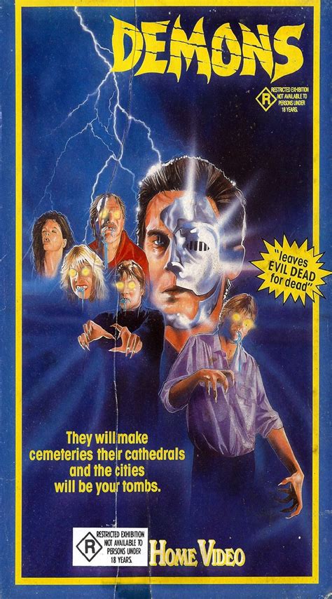 Demons 1985 Vhs Horror Movie Art American Horror Movie Movie