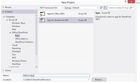 step by step approach to create a provider hosted application in