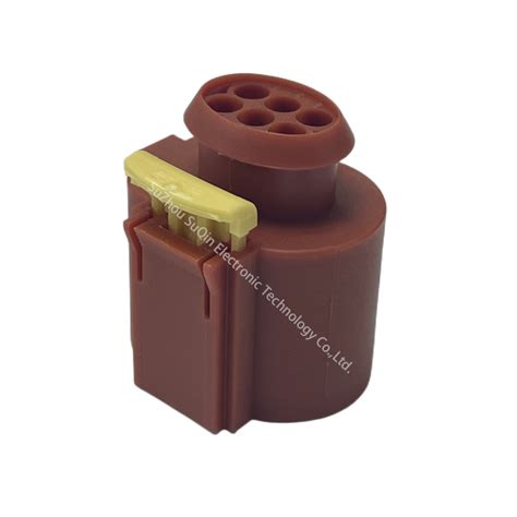 6 Way Brown Female Automotive Housing Connector 284716 3
