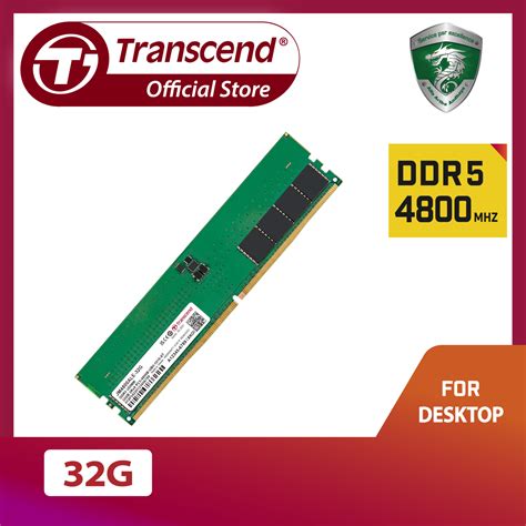 Jual Transcend U Dimm Jetram Ddr5 4800 Desktop Ram Jm4800ale 32g Di Seller Transcend