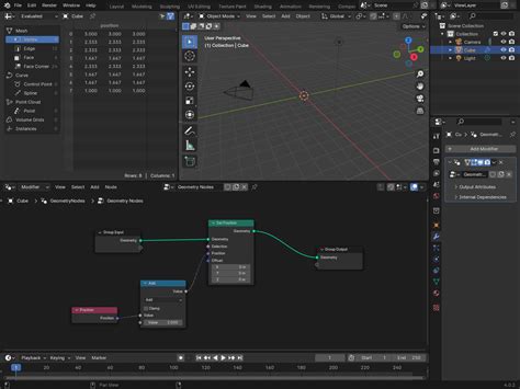 How To Move A Cube With Set Position Node In Geometry Nodes Blender
