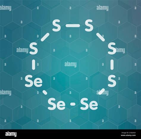 Selenium Disulfide Dandruff Shampoo Active Ingredient Molecule Selenium Sulfide Has Antifungal