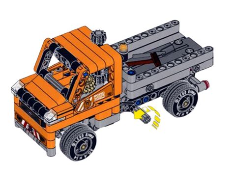 LEGO Set S Roadwork Truck Technic Rebrickable Build With LEGO
