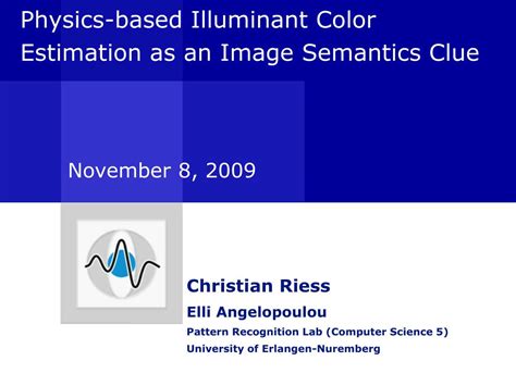 ppt physics based illuminant color estimation as an image semantics