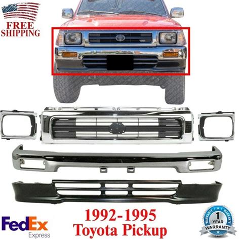Front Bumper Grille Valance Headlight Bezels For 1992 95 Toyota