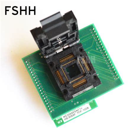 Me3069esnf1v Adapter H8 3069f Tfp 100b Programmer Test Socket Fpq 100 0 5 13 Tqfp100 To Dip40 Ic