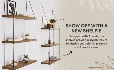 Hanging Shelves For Wall 3 Tier Hanging Plant Shelf