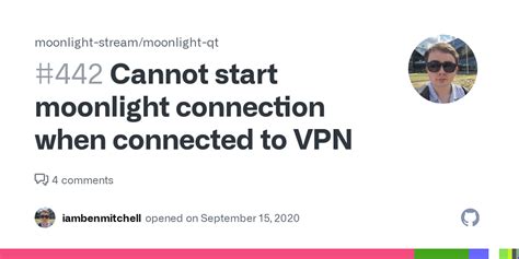 cannot start moonlight connection when connected to vpn · issue 442