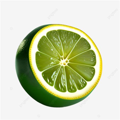 현실적인 Hlaf 녹색 레몬 디지털 아트웍 3d 렌더링 레몬 레몬 레몬 3d 모델 Png 일러스트 및 Psd 이미지 무료 다운로드 Pngtree