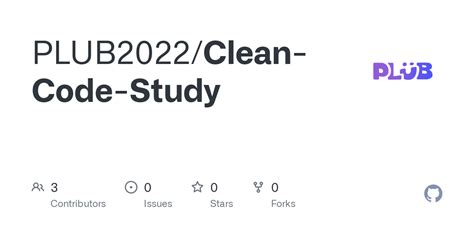 GitHub PLUB Clean Code Study