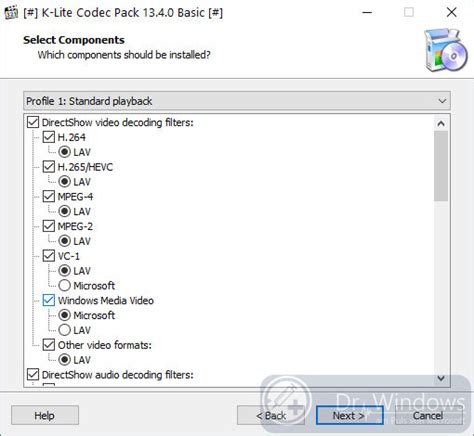 K Lite Mega Codec Pack Codecs Sammlung Dr Windows