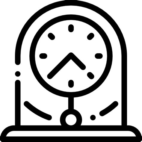 Clock Detailed Rounded Lineal Icon