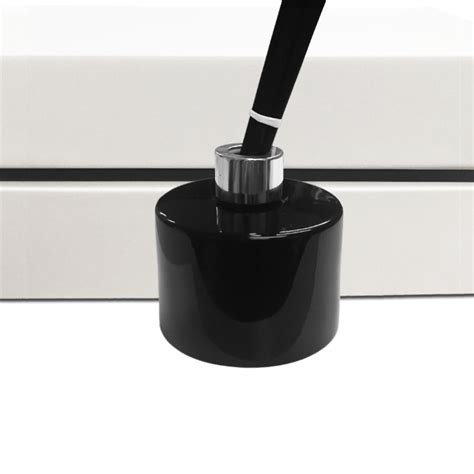 Small 100ml Diffuser Gloss Black W Silver Cap S504b Luxury Candle Supplies