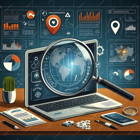 Premium Photo Info Graphic Charts Analysis Of Corporate Laptop Antivirus Or Phishing Malware