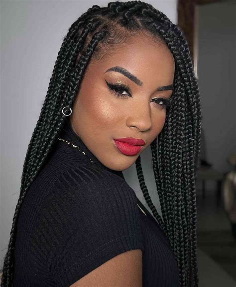Box Braids Updo Kapsels