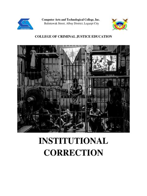 institutional correction module pdf probation prison