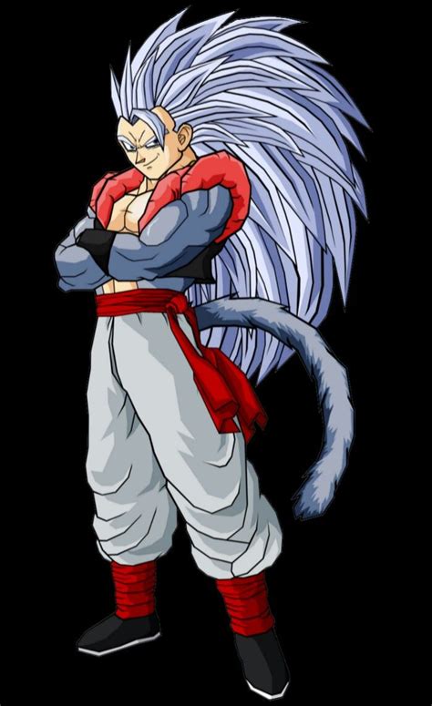 Gohan With Wings On His Back And One Arm Crossed In Front Of A Black