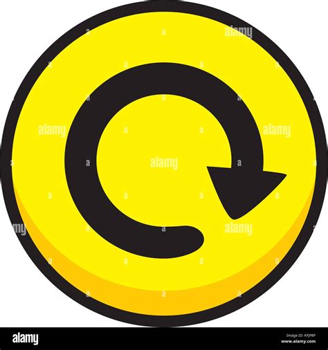 Restart Refresh Video Game Asset Menu Icon Button Layer Vector Art