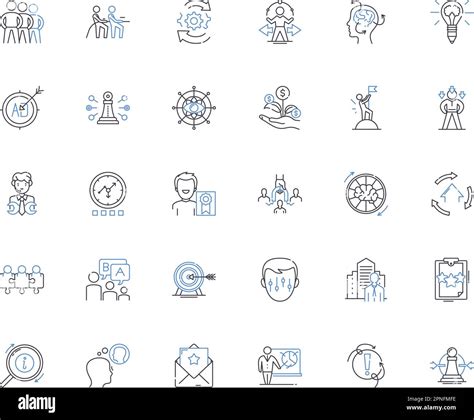 Company development line icons collection. Growth, Expansion ...
