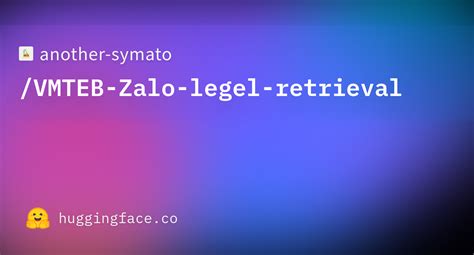 Another Symatovmteb Zalo Legel Retrieval · Datasets At Hugging Face