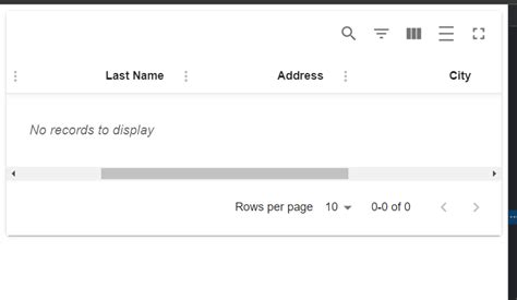 No Records Fallback Component · Issue 483 · Kevinvandymaterial React