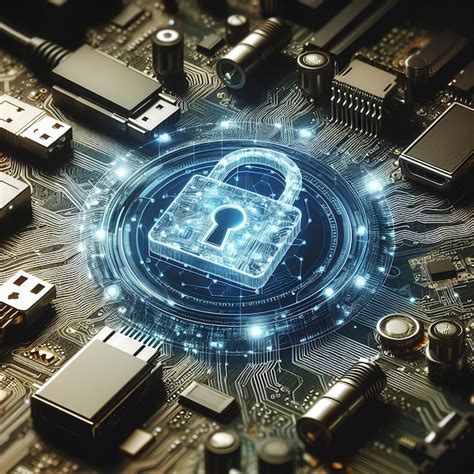 Premium Photo Visualizing Cybersecurity Close Up Of Secure Compute