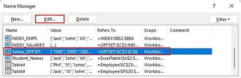 how to name and use dynamic named range in excel