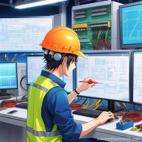 Electrical Engineer On Site Work Stable Diffusion Online