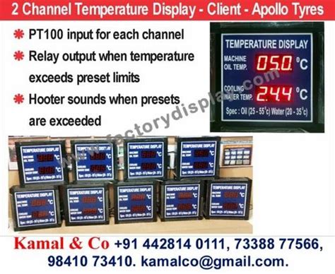 LED Temperature And Humidity Display Board Temperature Monitoring Display Manufacturer From