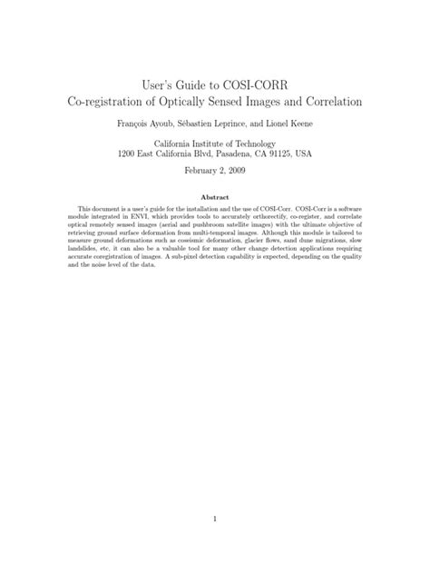 cosi corr guide pdf image scanner license