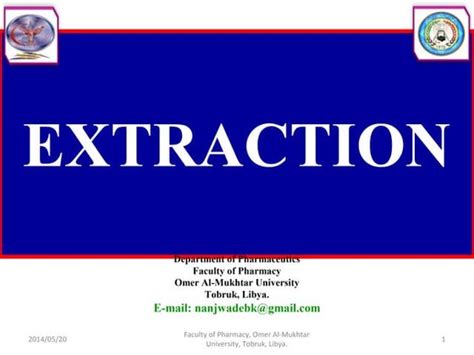 Extraction Techniques Ppt Chemistry Science