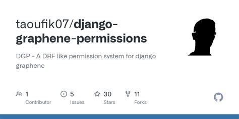 github taoufik07 django graphene permissions dgp a drf like permission system for django
