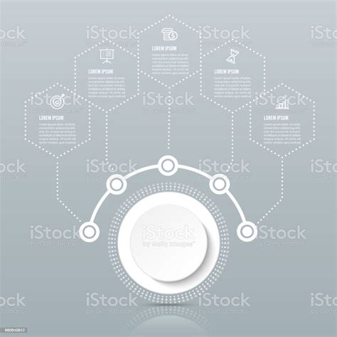3d 종이 레이블 통합 된 원형 벡터 Infographic 템플릿 비즈니스 개념 옵션입니다 콘텐츠 다이어그램 순서도 단계 부품 타임 라인 인포 그래픽 워크플로 레이아웃