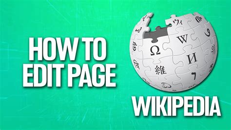 How To Edit Page On Wikipedia Tutorial Youtube
