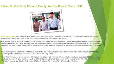 Ppt Ketan Parekh Scam Of 2001 Powerpoint Presentation Free Download