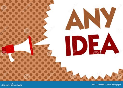 Word Writing Text Any Idea Business Concept For Asking People If They Have Thoughts About Case