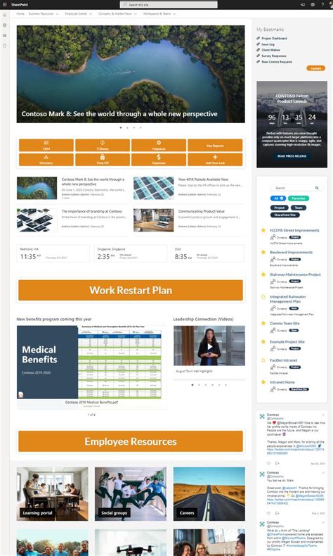 6 Sharepoint Intranet Examples And Templates — Origami Sharepoint Intranet Sharepoint