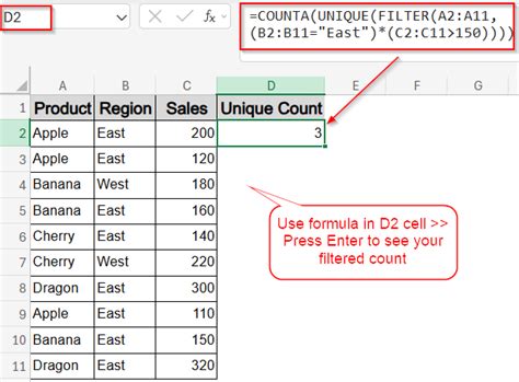 How To Count Unique Values In Excel With Multiple Criteria Excel Insider