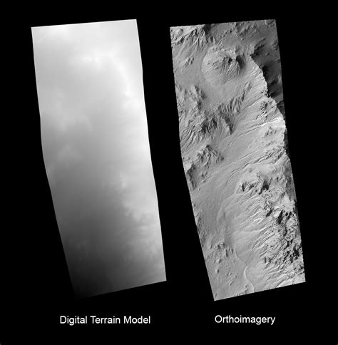 Sample Digital Terrain Model Dtm And The Planetary Society