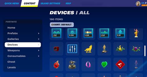 Using Devices Fortnite Creative Documentation Epic Developer Community